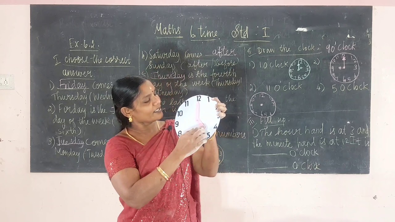 I Standard Maths - Chapter 6 - Time - Exercise 6.2. - YouTube