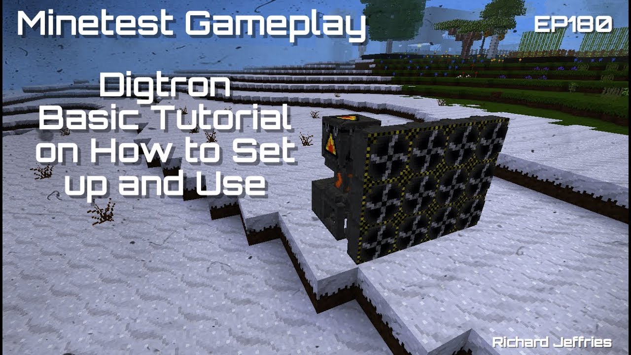 Minetest Gameplay Ep180 Updated Digtron Tutorial Youtube