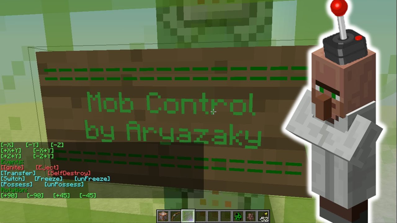 MINECRAFT | Mob Control in One Command! | Feels like PAMA - YouTube