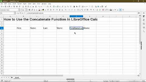 Formulas and Functions in LibreOffice Calc - YouTube