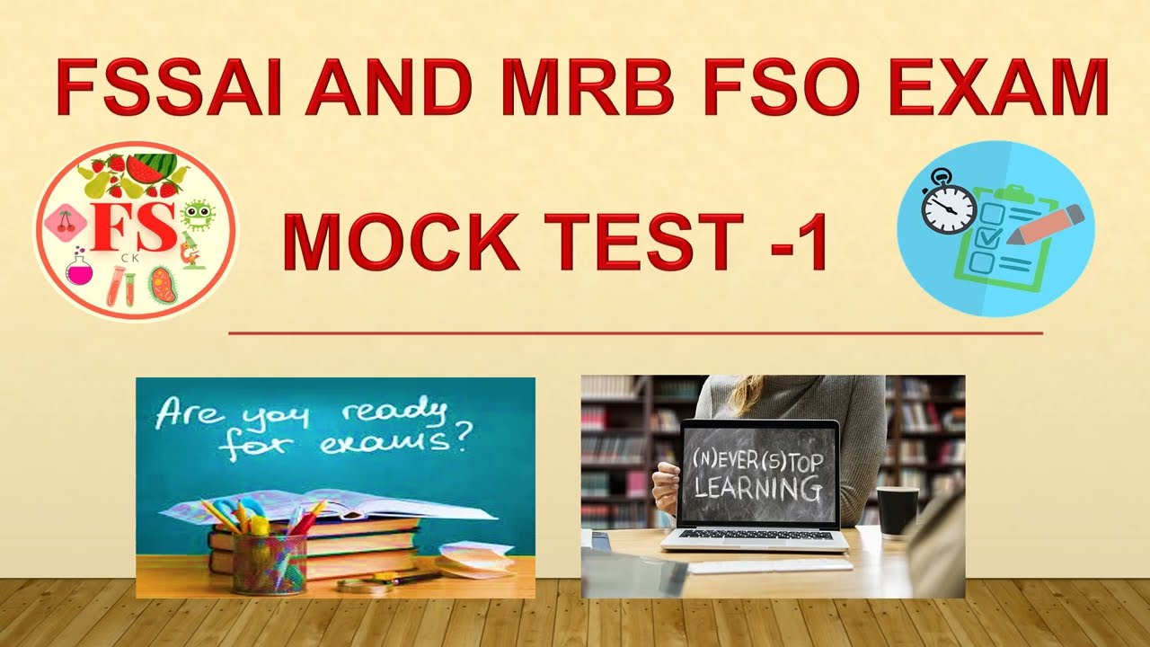 FSSAI MOCK TEST | SET-1 MCQ | CFSO/TO | TN MRB FSO EXAM | FOOD SCIENCE ...