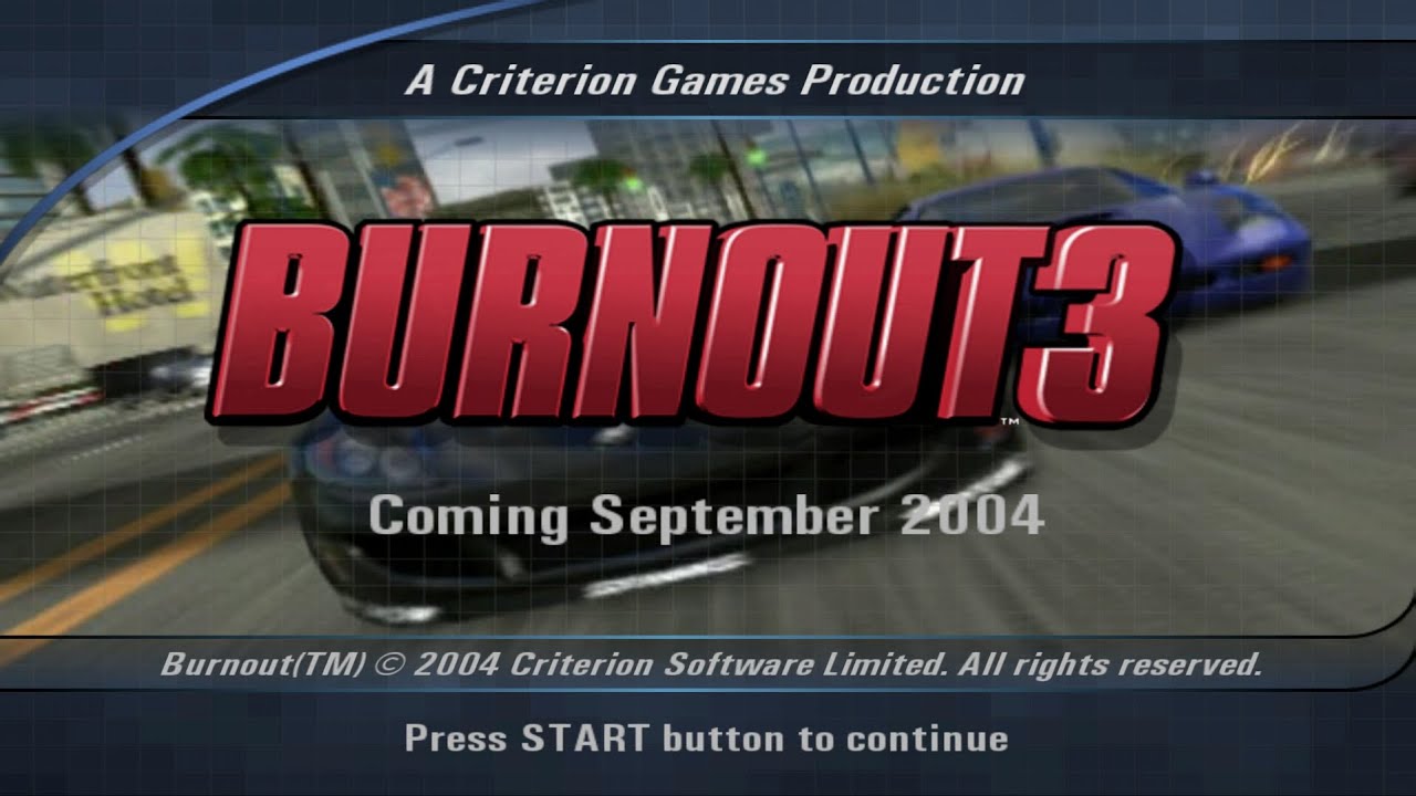 Burnout 3: Takedown - May 29 Pre Alpha Gameplay (Race, crashes and ...