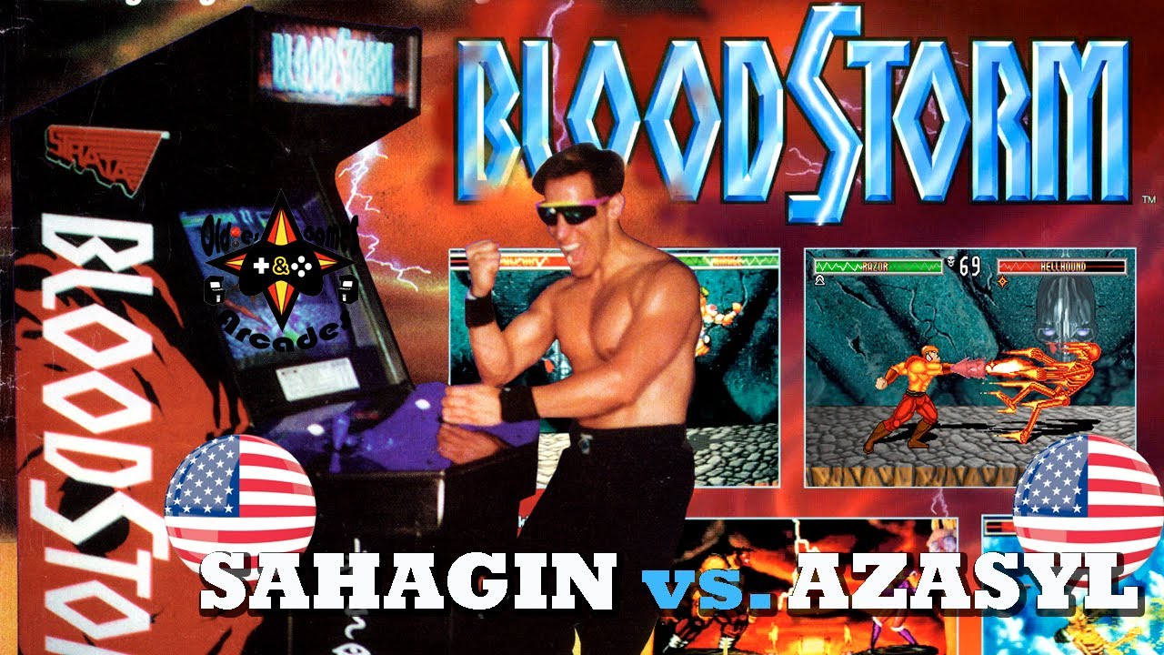 BloodStorm (1994): Sahagin (USA) vs Azasyl (USA). Fighting game online ...