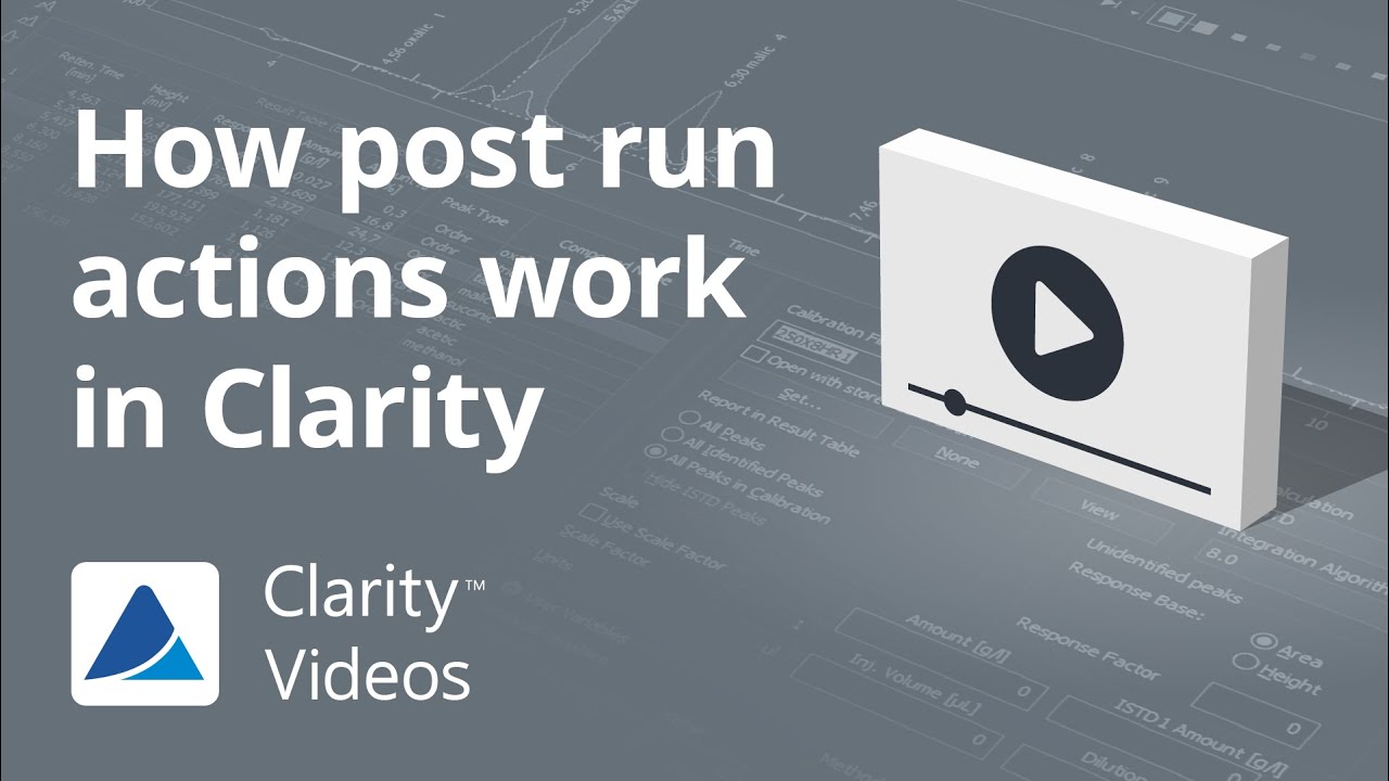 How post run actions work in Clarity - YouTube