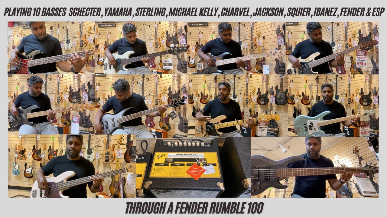 10 Basses And An Amp That Might Interest You (Sam Ash Atlanta) - YouTube