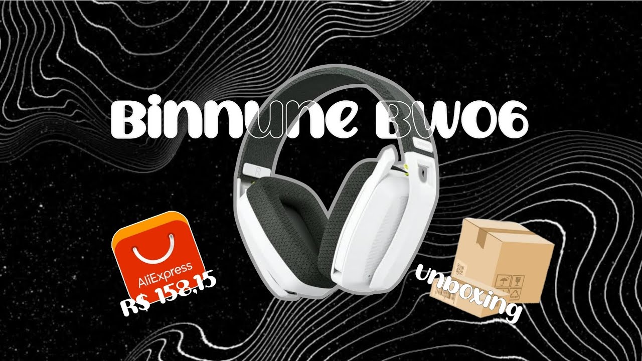 🎧 🤍 Binnune BW06: Unboxing e Review do Headset Barato do AliExpress! 🔥 ...