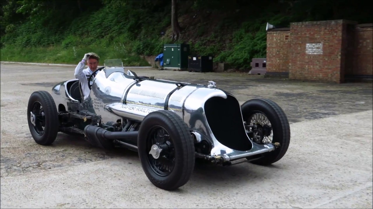Brooklands Double Twelve Napier-Railton Run 2018. - YouTube