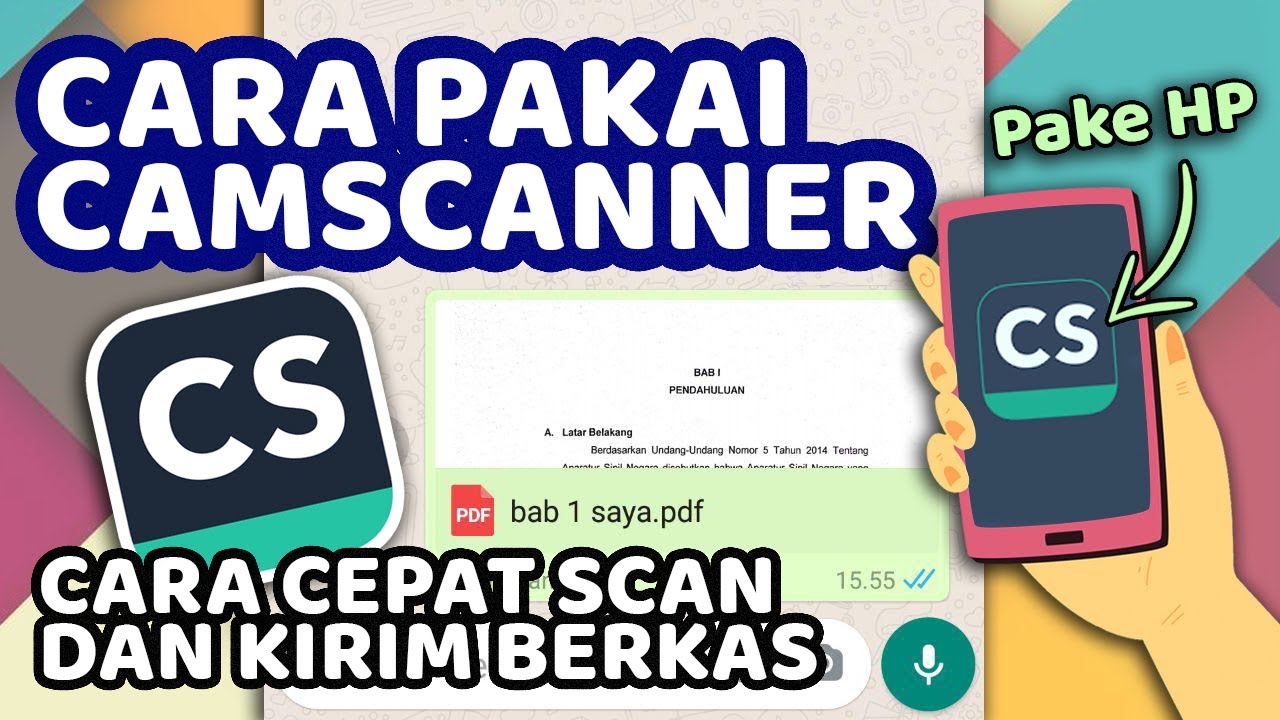 Cara Pakai Aplikasi Camscanner | Scan dan Kirim Berkas Pdf - YouTube
