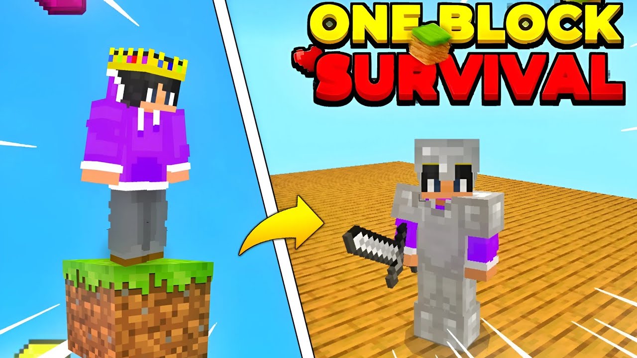 BEST START EVER IN MINECRAFT ONE BLOCK 🤩 ll Minecraft One Block Series ...