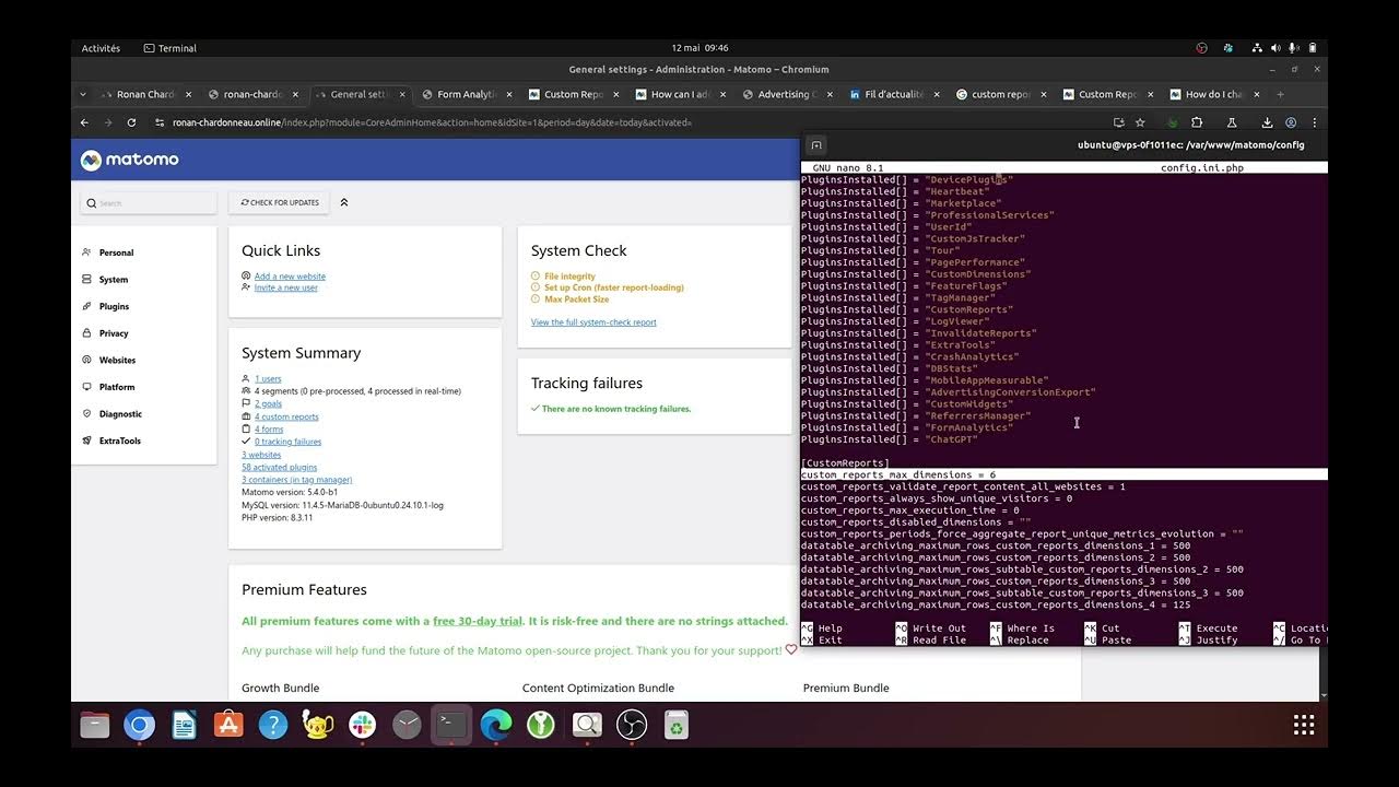 How to add more than 3 dimensions to the Matomo custom report premium features? - YouTube