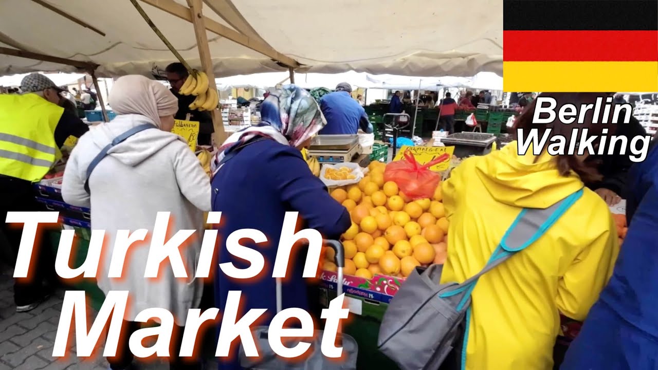 【Turkish Market】Berlin Walking 2023 Summer ,Germany 🇩🇪 | 4k 60fps - YouTube