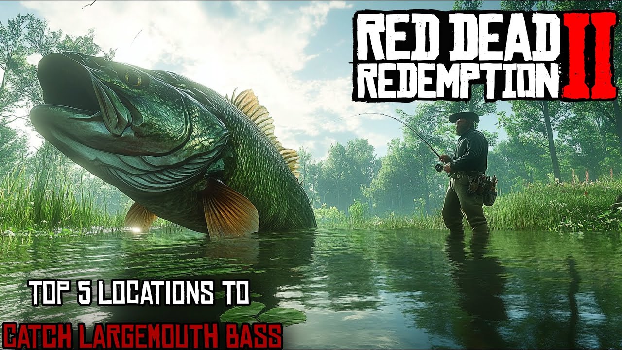 Top 5 Locations To Catch Largemouth Bass In RDR2 - YouTube