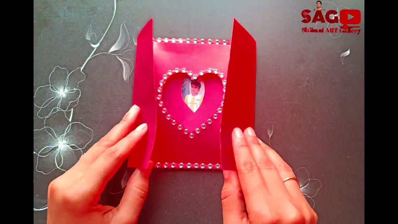 DIY Heart Shutter Card Tutorial // Quilled Shutter Card // Easy Greeting Card... - YouTube