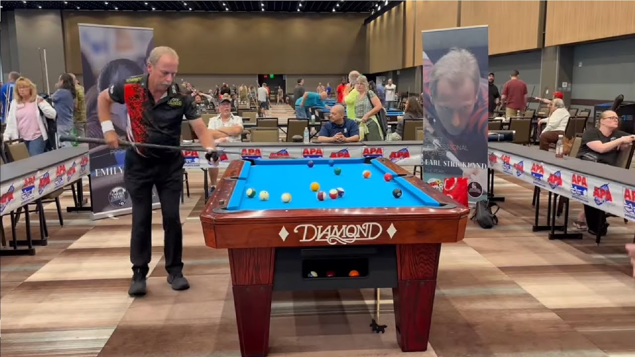 Earl Strickland VS David Louis | Billiards 8-Ball Exhibition Match ...