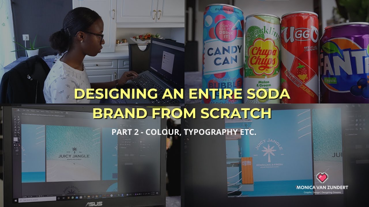 Designing An Entire Soda Brand From Scratch - Colour & Typography - YouTube