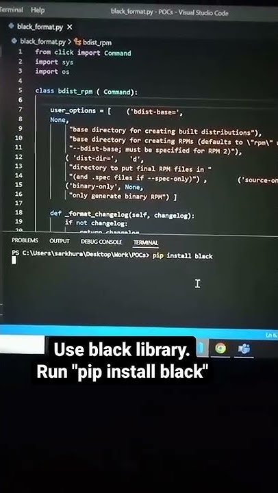 Python library for code formatting - YouTube Python library for code formatting - YouTube