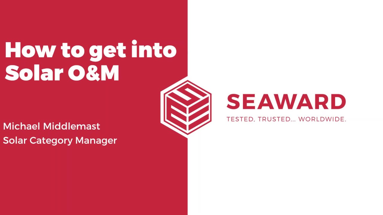 How to get into Solar O&M Webinar - YouTube