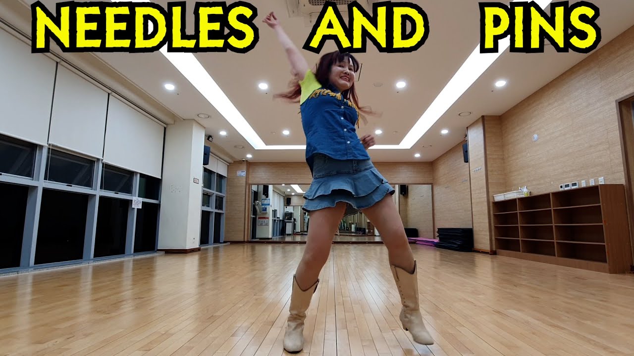 Needles and Pins│Line Dance(Demo & Count) - YouTube