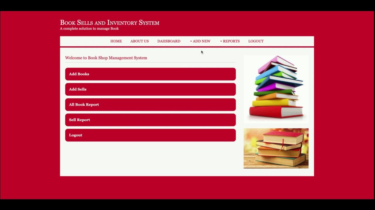 Books Sells and Inventory System | Java JSP Servlet Project Tutorial | Java JSP CRUD Project ...