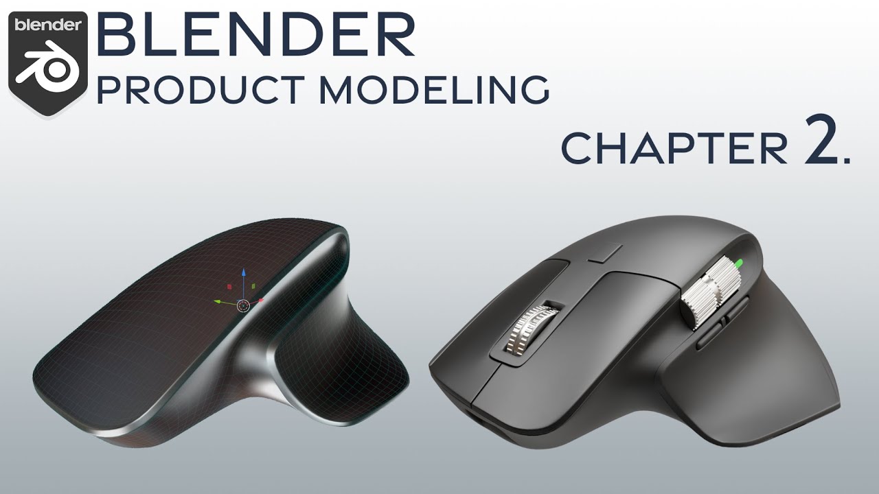 Blender product modeling - 3D modeling PC mouse from scan - Chapter 2 ...