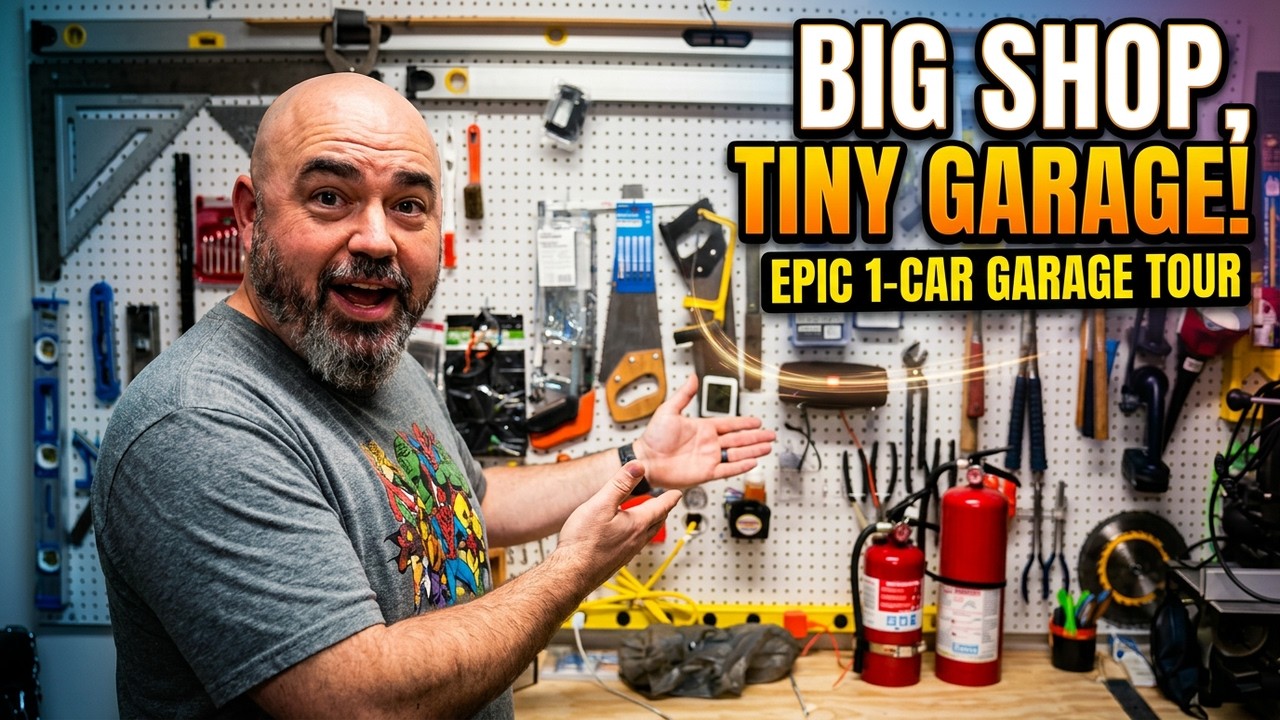 Small Workshop Tour Single Car Garage - YouTube