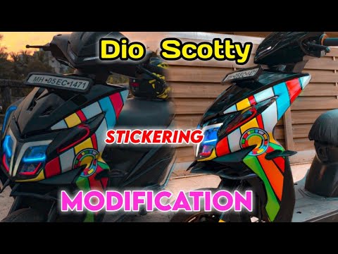 Dio scooty modification finally look change🤞। Modification dio dlx🙈 ...