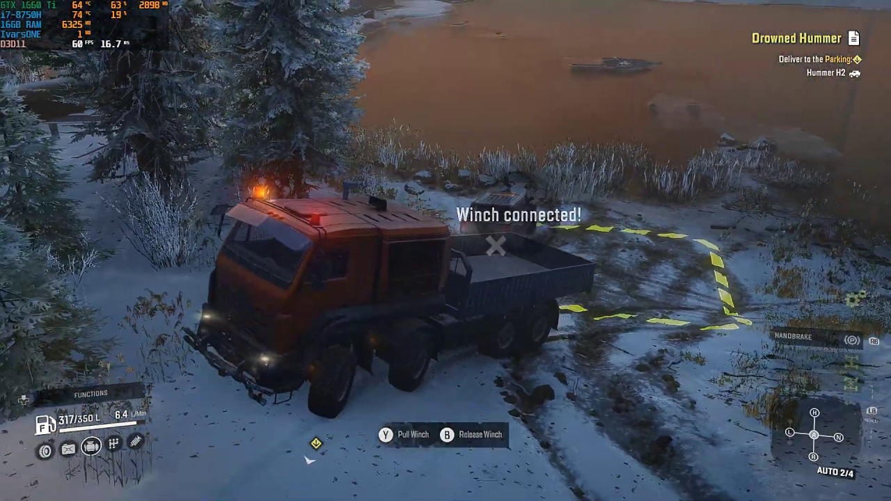 SnowRunner Walkthrough Part 86 - "Drowned Hummer" [2160p60] - YouTube