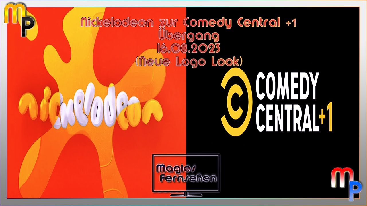 Nickelodeon zur Comedy Central +1 Übergang (Neue Logo Look) 📺 16.08. ...