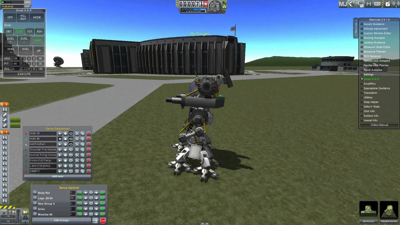 KSP - Mechwarrior walker 56 - Advanced BattleSuit - YouTube