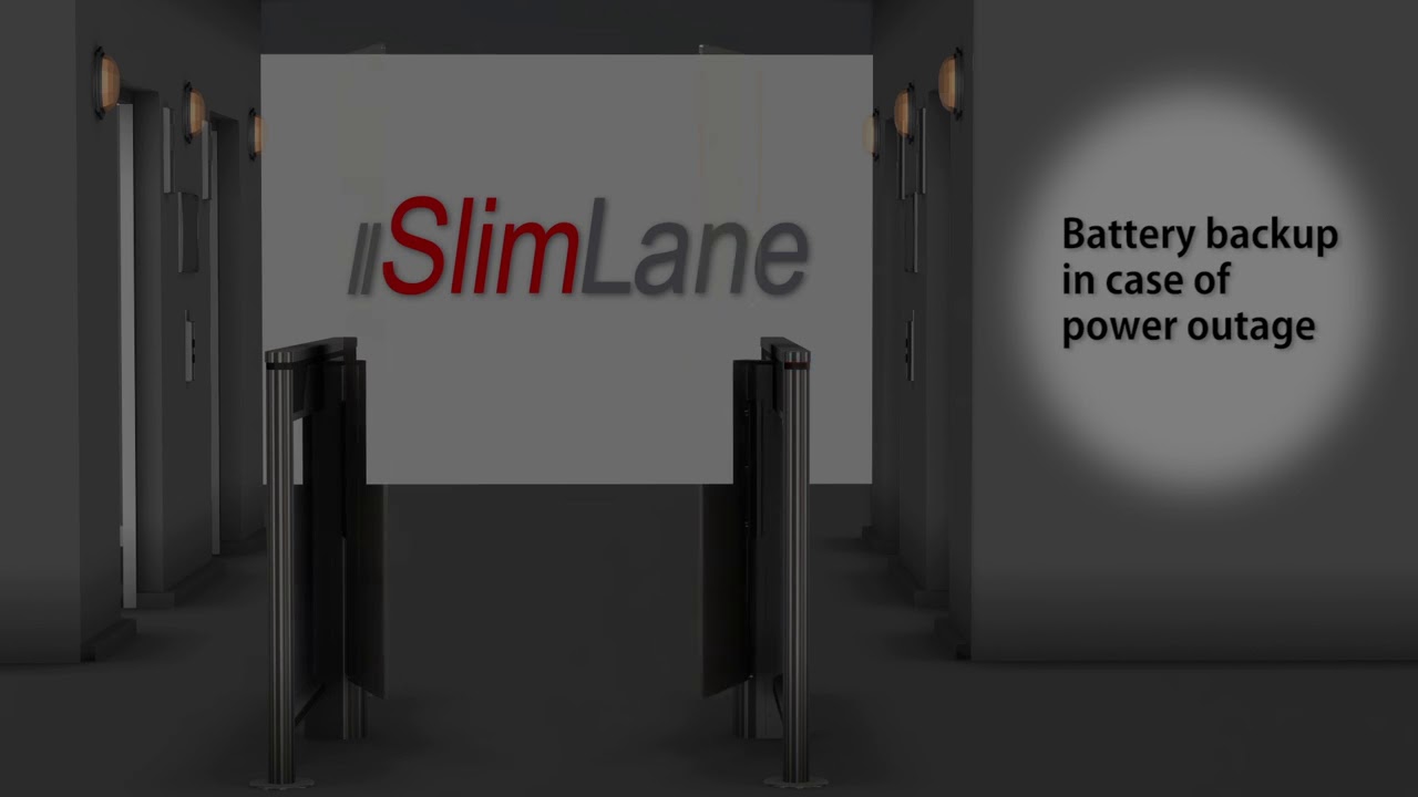 SlimLane Series Automatic Systems' speed gates - YouTube