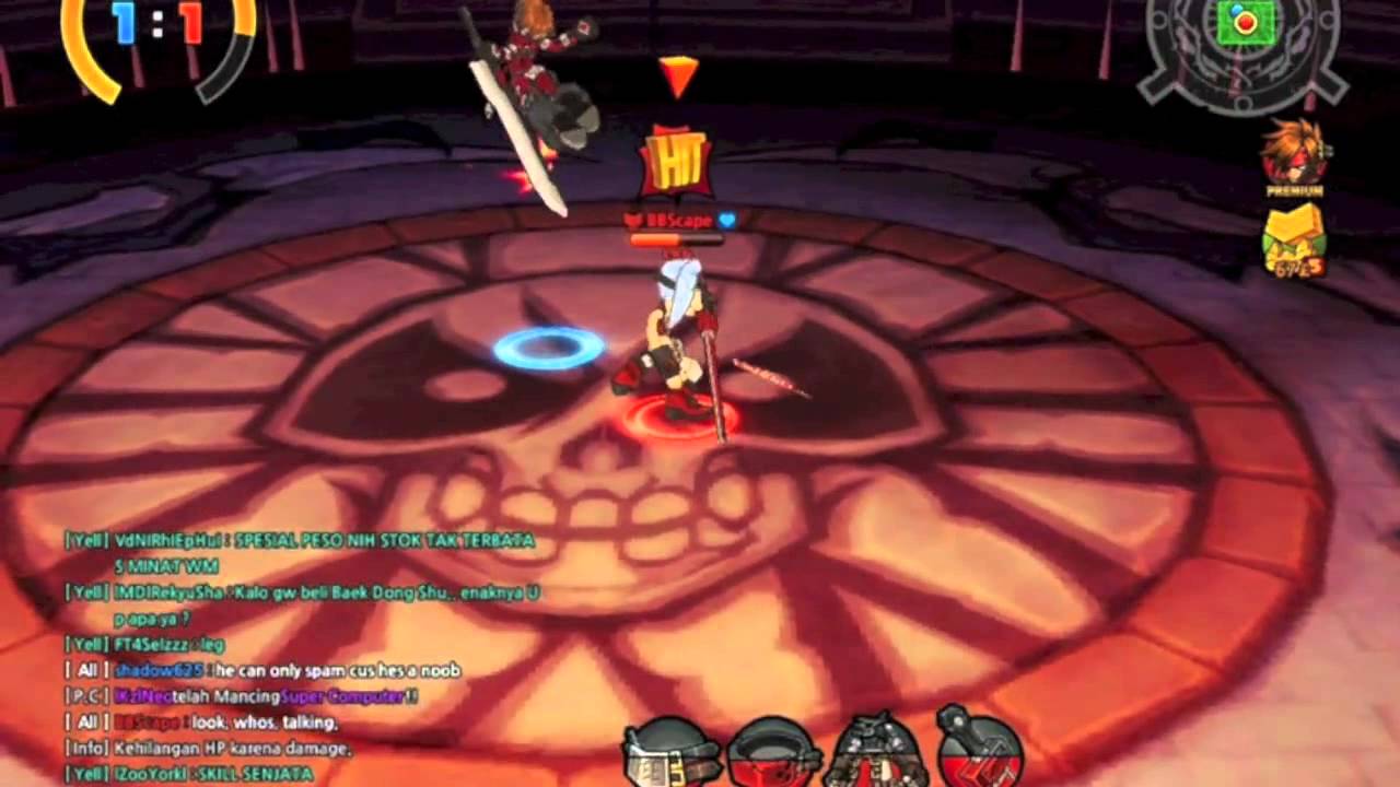 Lost Saga - Sol Badguy VS Ragna - YouTube