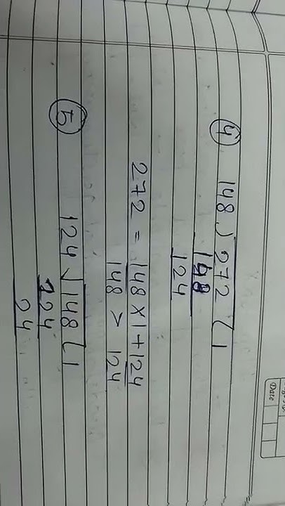 Euclid's division algorithm (ch 1) class 10th Mathematics - YouTube