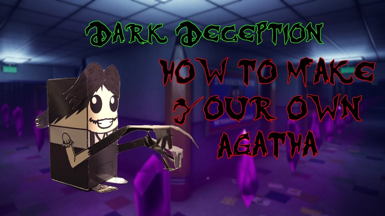 Dark Deception - Agatha Papercraft (With Template) - YouTube