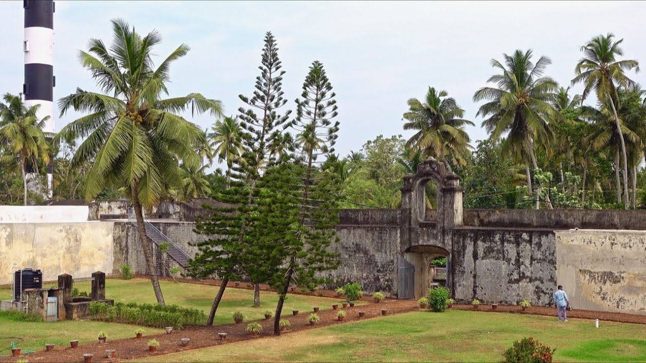 Anchuthengu (Anjengo) fort and lighthouse in 4K - YouTube