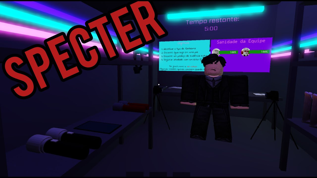 Jogando Mine-Game de Terror do Roblox Specter - YouTube