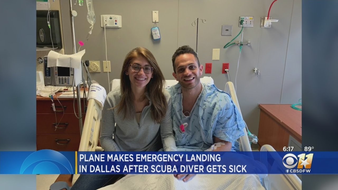 Emergency Landing In Dallas After Scuba Diver Gets Sick - YouTube