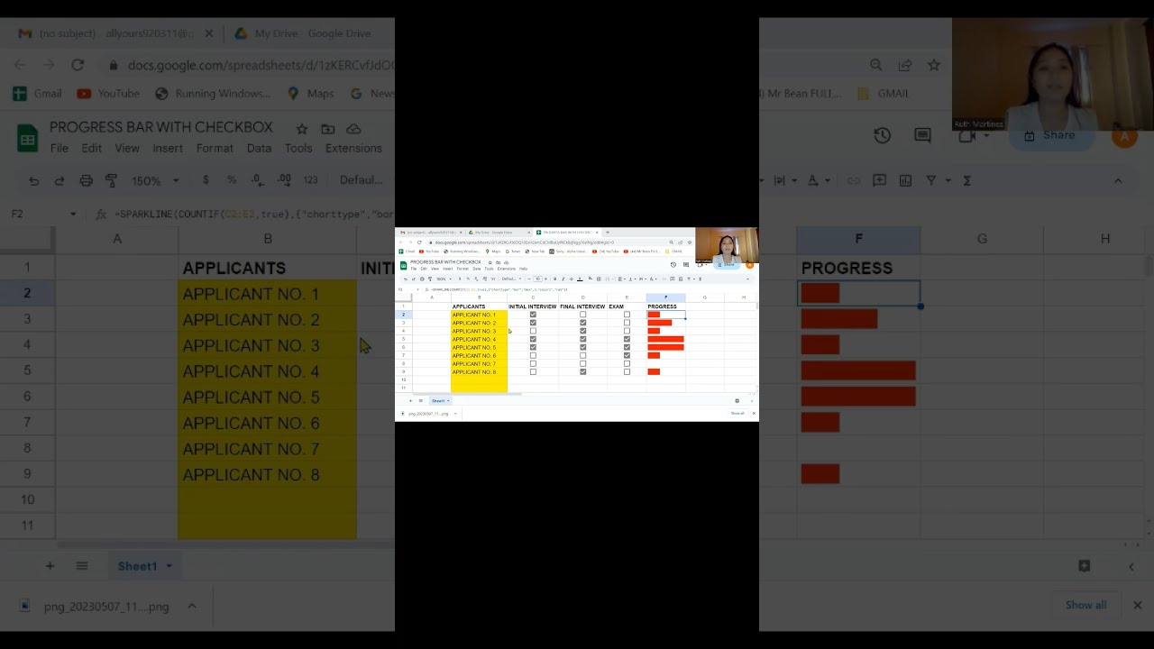 How To Create Progress Bar In Google Sheets Based On Checkboxes How To Create Progress Bar In Google Sheets Based On Checkboxes