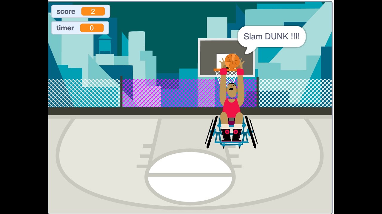 Scratch : Membuat Game Bola Basket Slam Dunk - YouTube