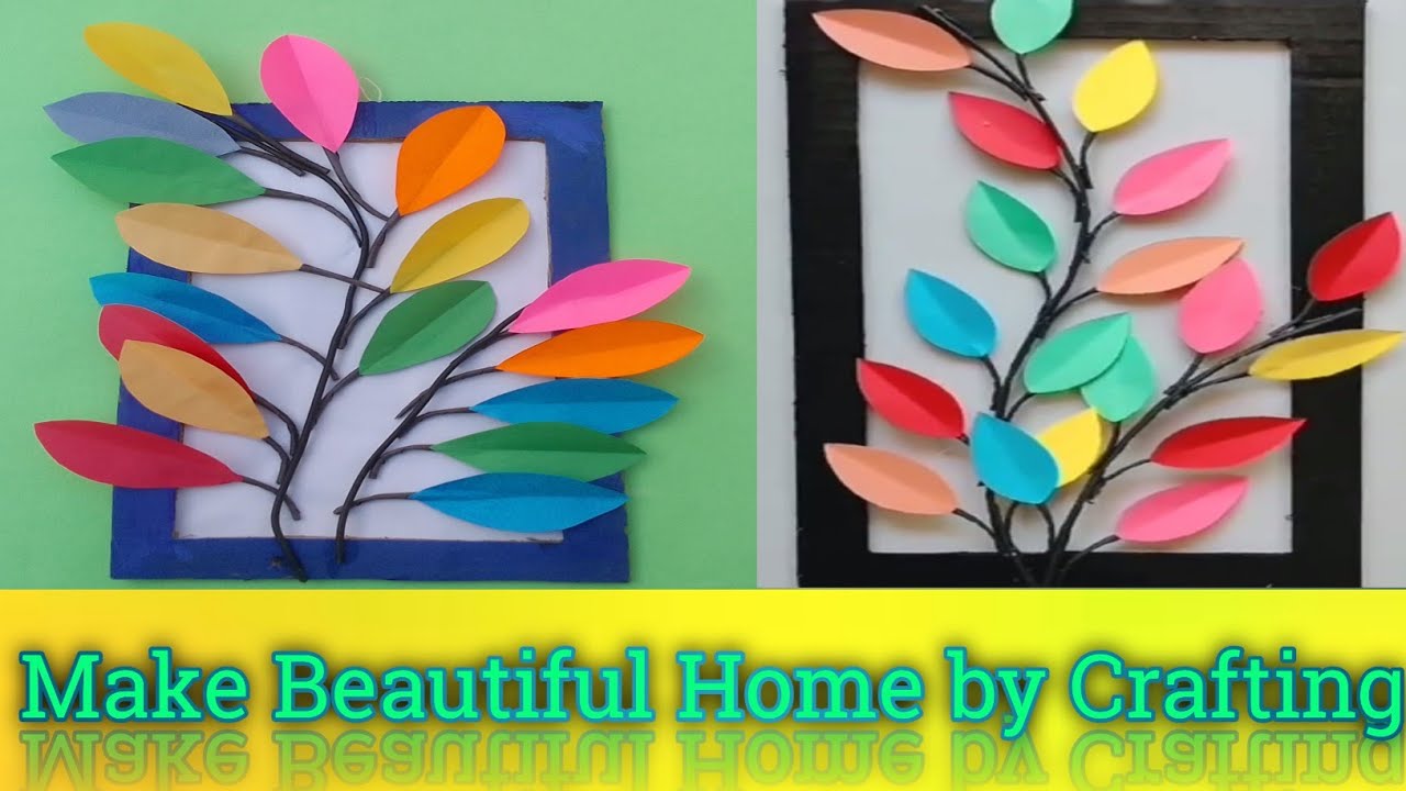 Beautiful paper craft/ beautiful plants making by A4 sheets - YouTube