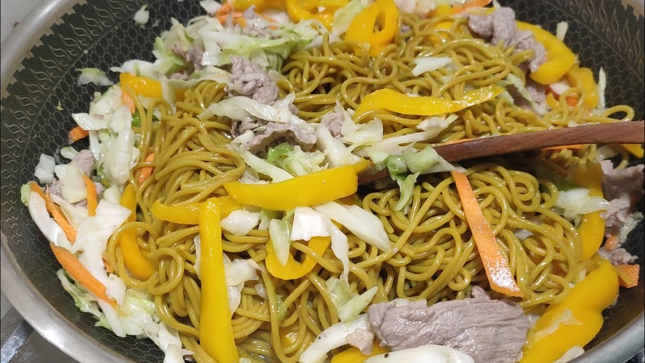 Banana Brown Rice Noodles My Own Version Cooking - YouTube