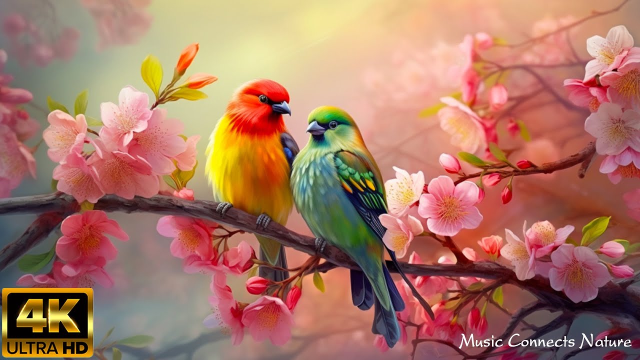 Super Relaxing Music 🌾 The Clear Sound Of The Mountains,The Birds ...