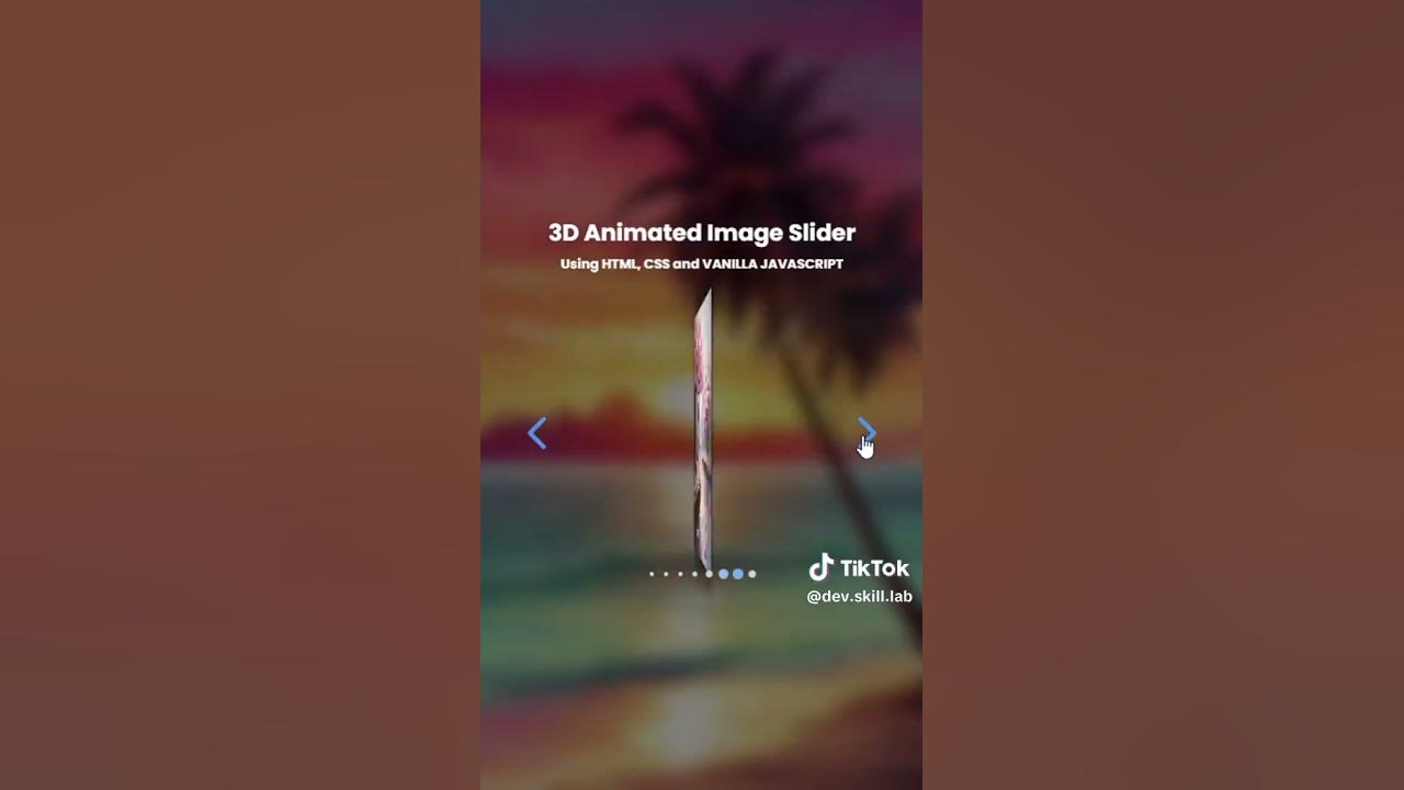 3d Animated Image Slider Html Css Javascript Htmlcssjavascript Coding Programming Shorts 
