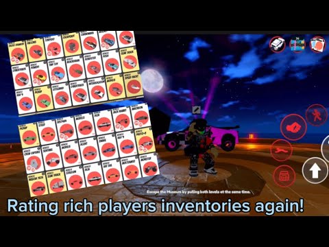 Rating yet again rich players inventories (Roblox Jailbreak) - YouTube