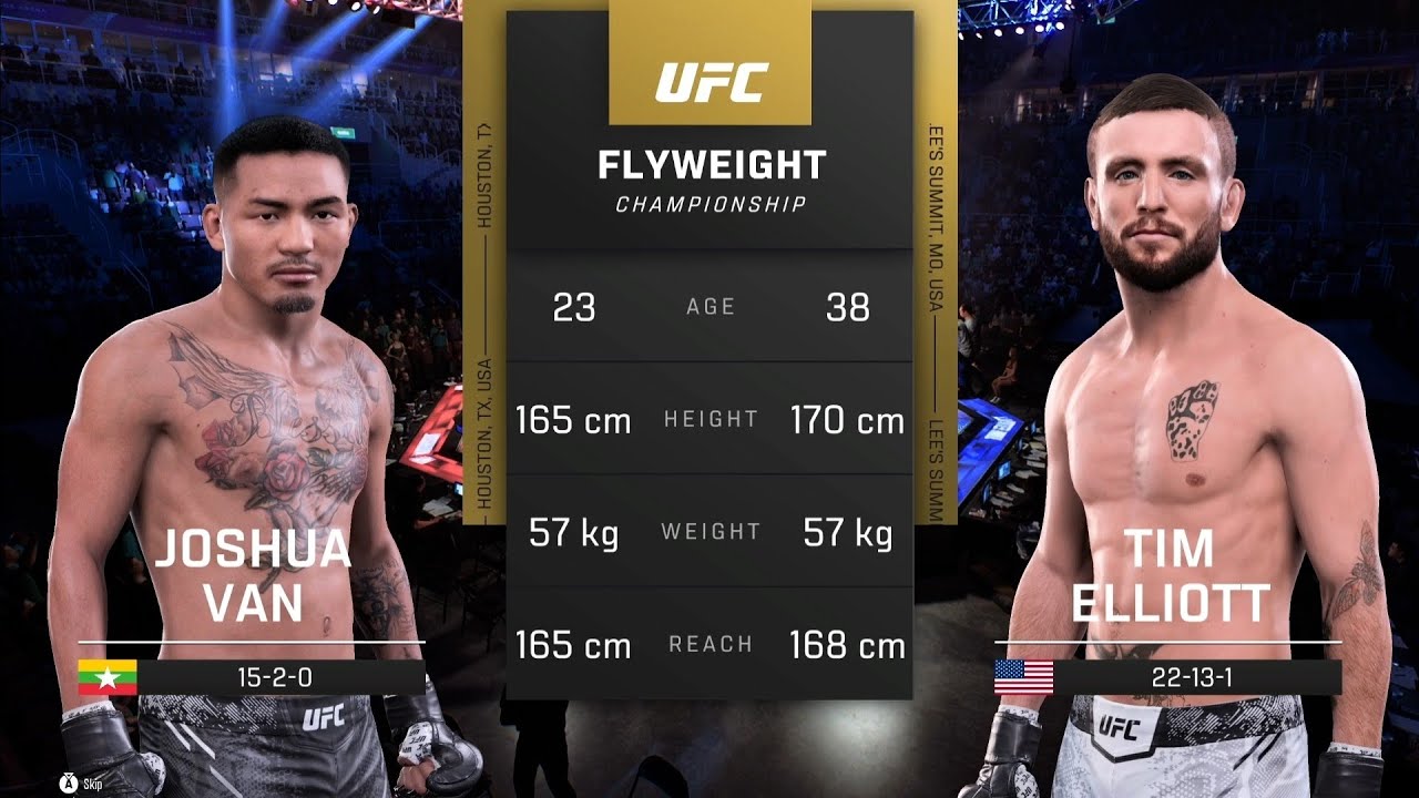 Joshua Van vs Tim Elliott UFC 5 - YouTube