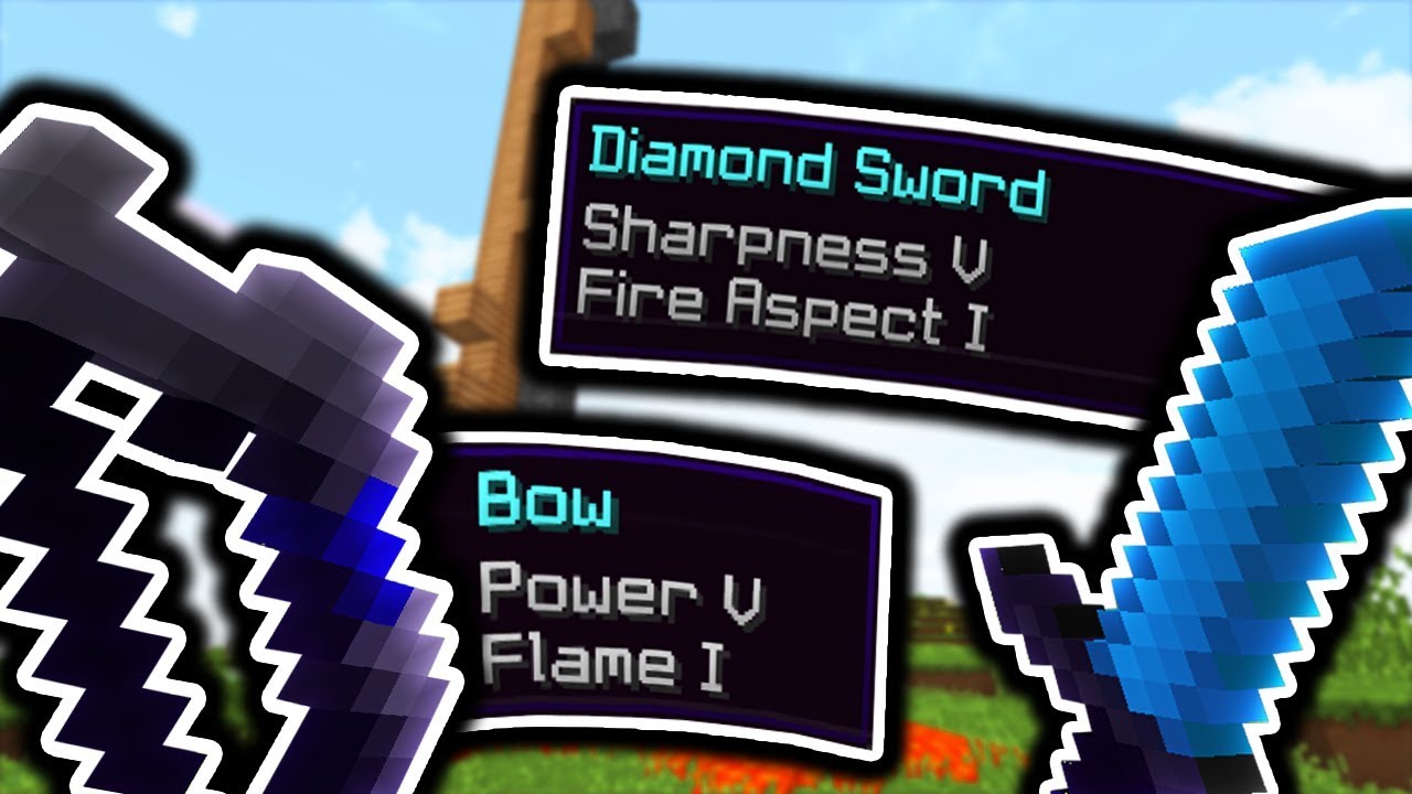 UHC Highlights - Sharpness V Fire Aspect & Power V Flame - YouTube