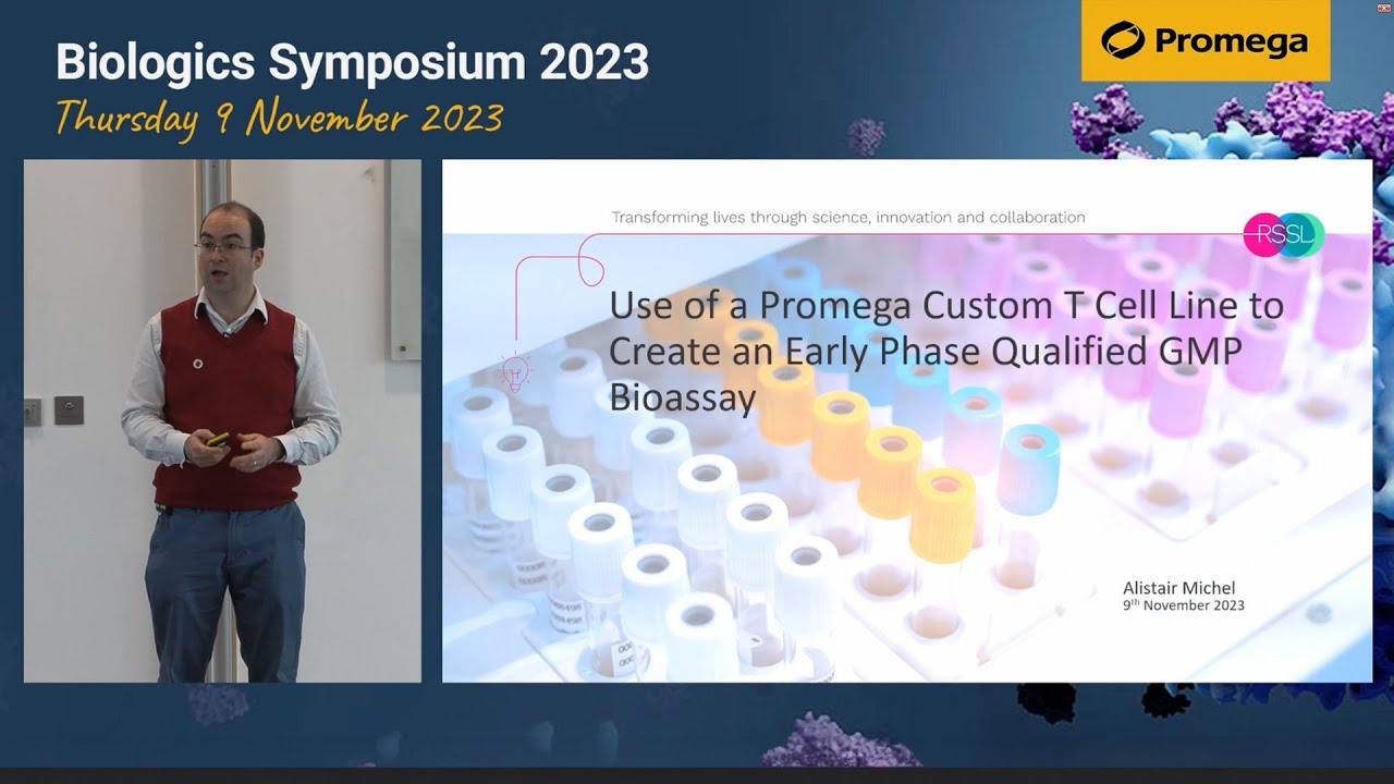 Use of a Promega custom T Cell line to create an early phase GMP Assay ...