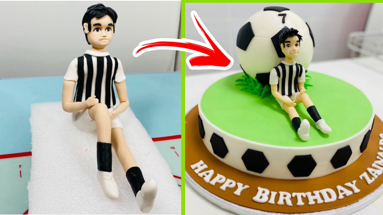Quick & Easy Football Player Fondant Topper Tutorial for Beginners ...