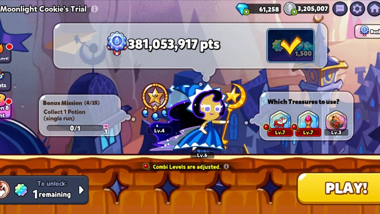 【COOKIE RUN OVENBREAK】Moonlight Cookie - Cookie Trial (Rank Diamond ...