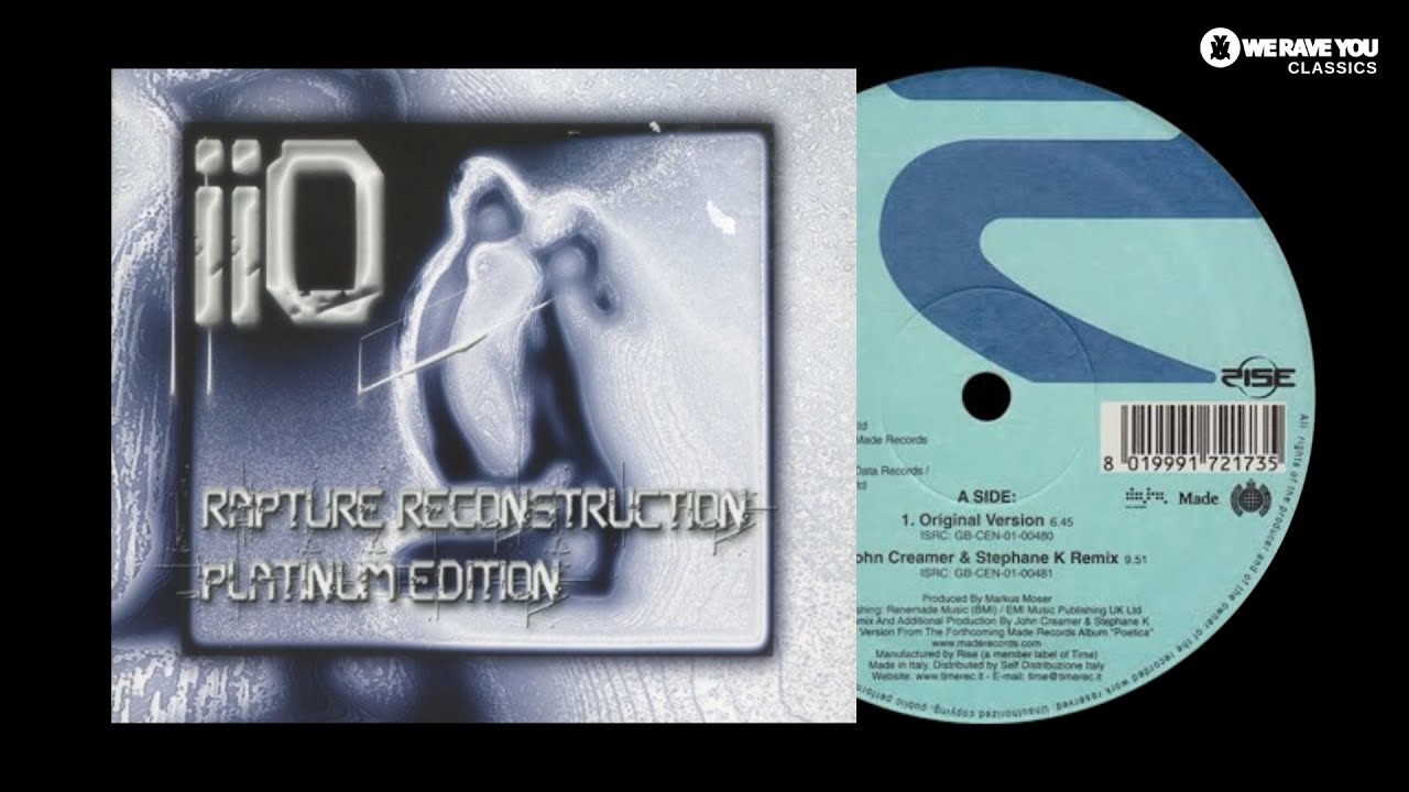 iiO – Rapture (John Creamer & Stephane K. Remix) [2001] (Progressive ...