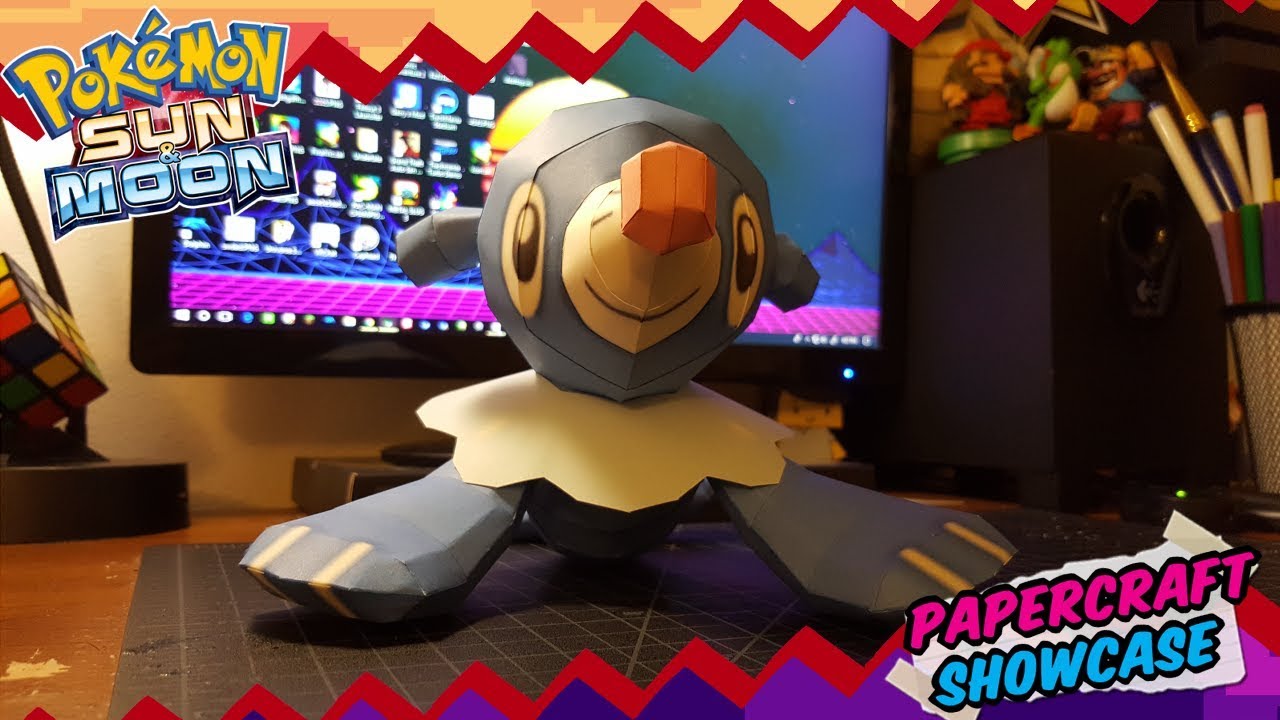 Pokemon Sun & Moon Papercraft: Popplio V2 - YouTube